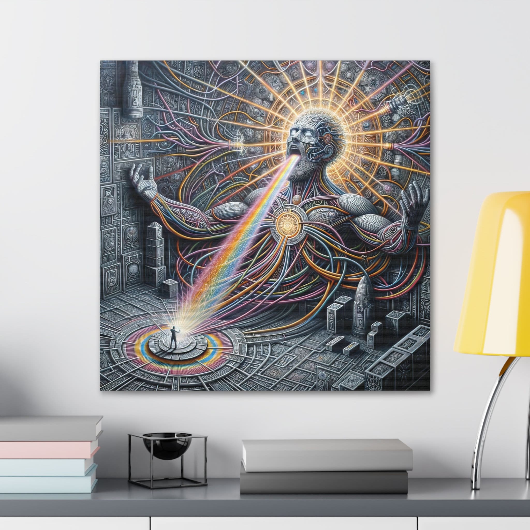 Transcendental Art Canvas Print, Third Eye Vision, Sacred Geometry ...