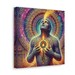 Heart Chakra Awakening Canvas Print, Reiki Art, Therapy Office Decor ...