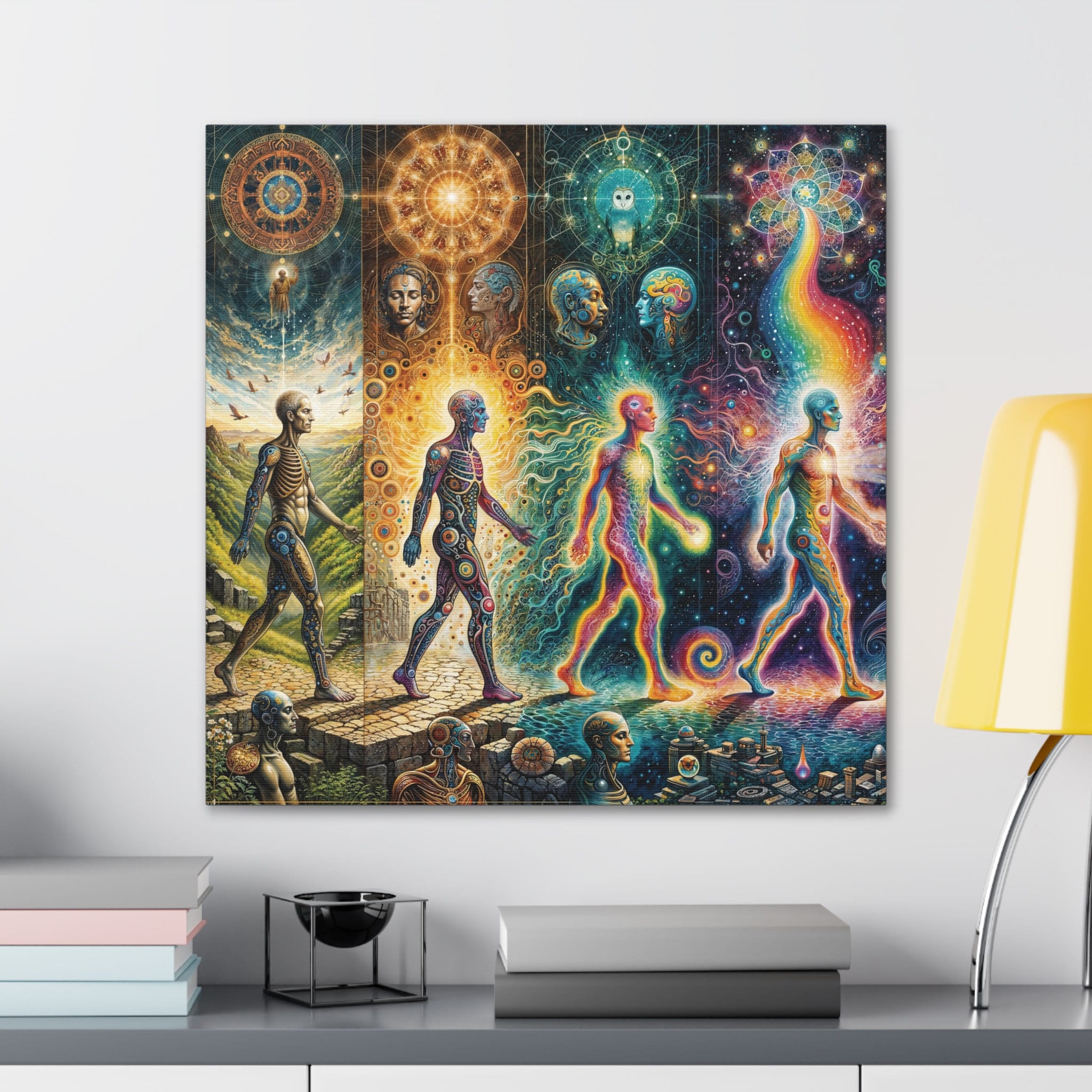 The Transformation Canvas Print, Ascension, Visionary Art, Psychedelic ...