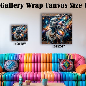Interstellar Canvas Print, Visionary Art, Cosmic, Galactic Art ...