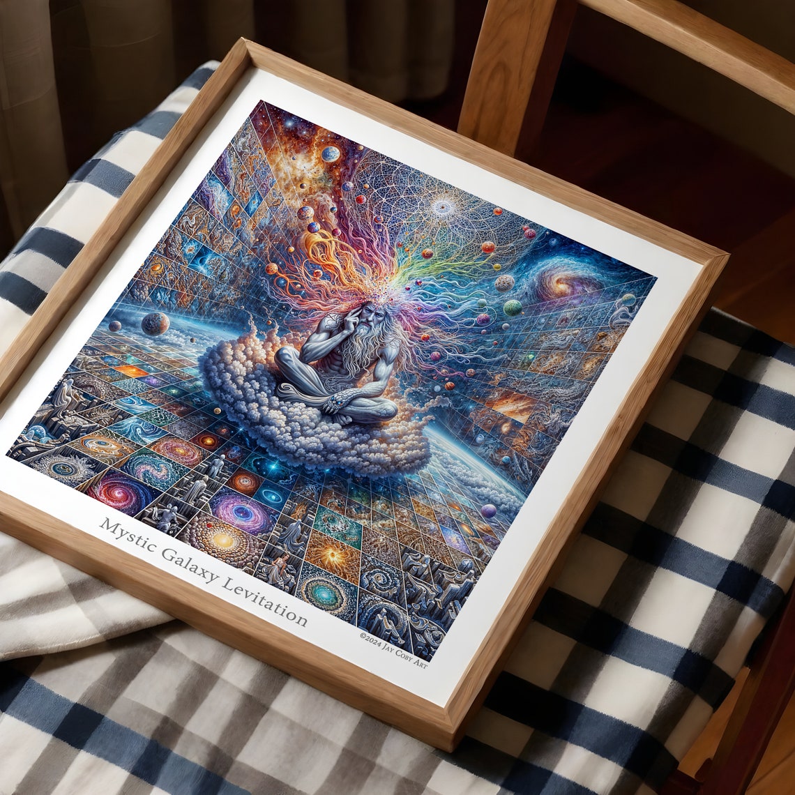 Mystic Galaxy Levitation Art of Cosmic Consciousness & Creation 24x24 ...