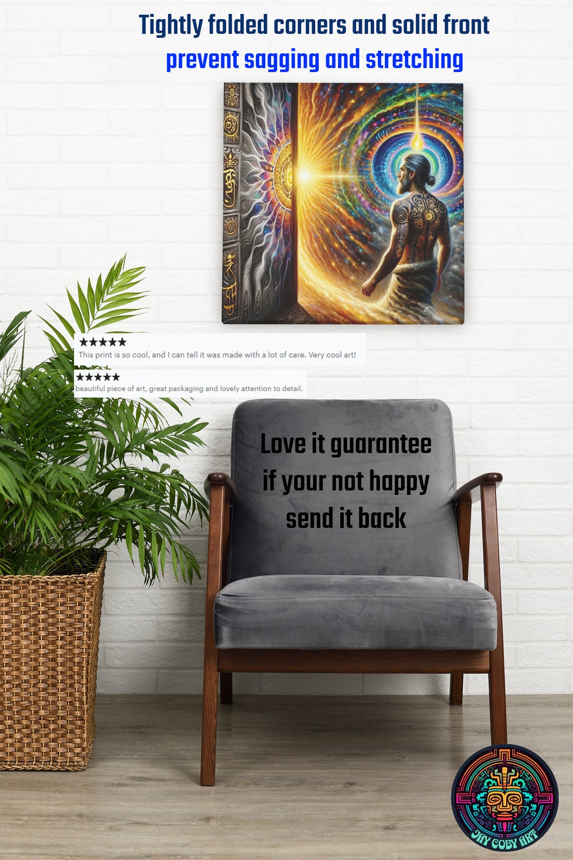 Cosmic Shaman, Transcend, Transcendence Art Canvas Print, Visionary Art ...