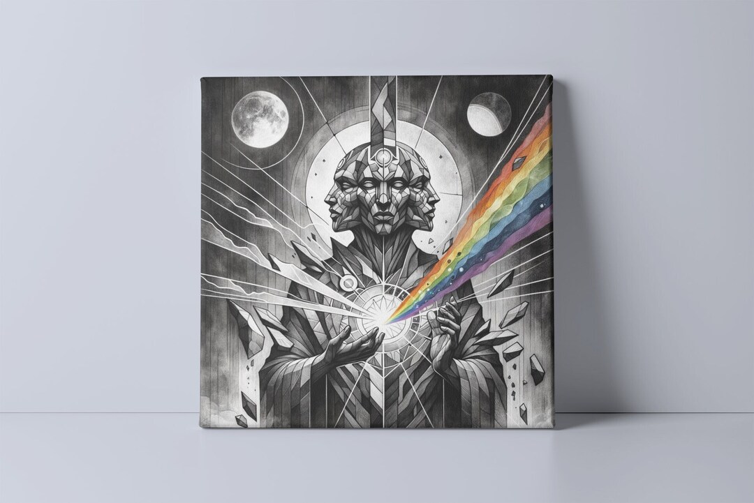 Spiritual Guardian Canvas Print, Visionary, Cosmic Consciousness ...