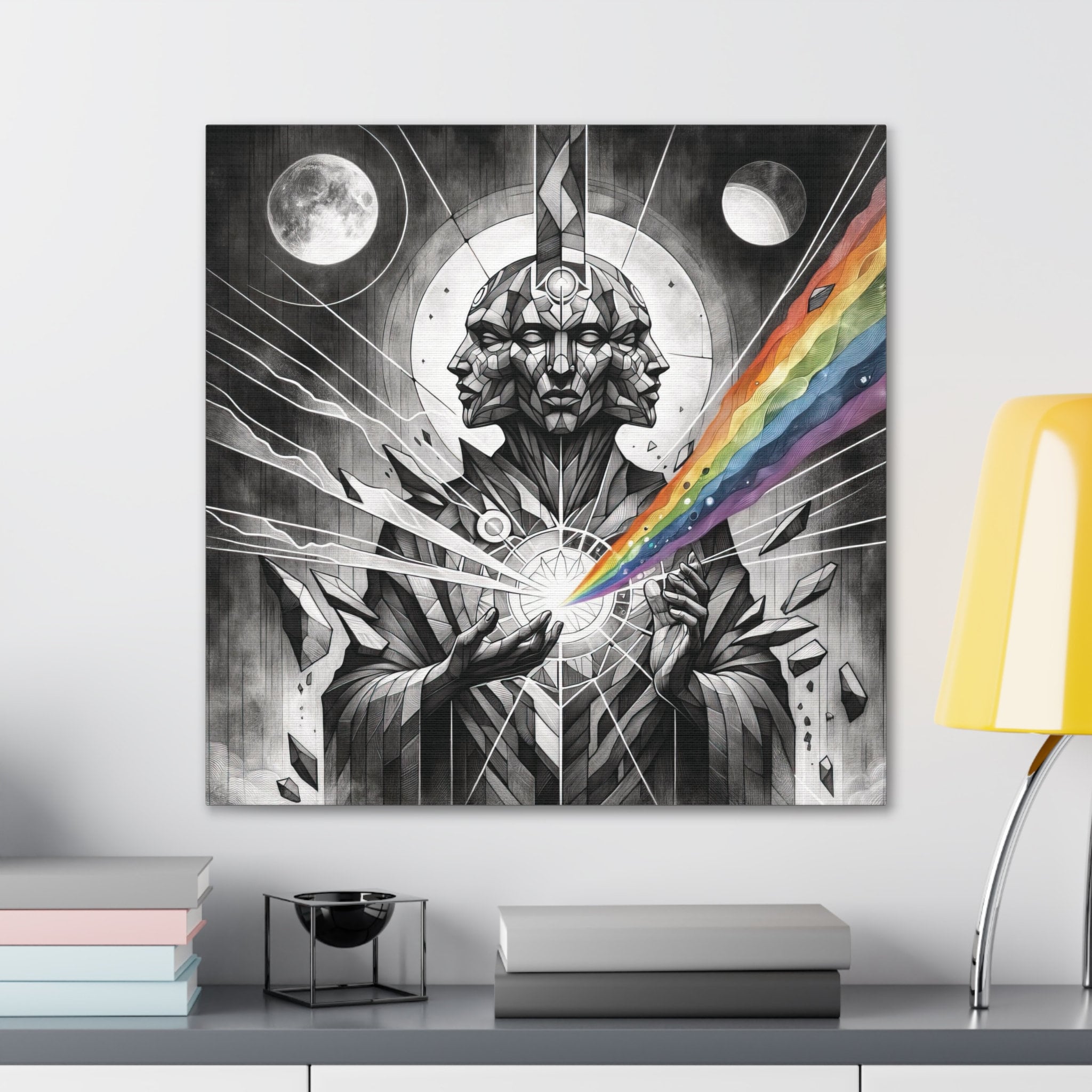 Spiritual Guardian Canvas Print, Visionary, Cosmic Consciousness ...