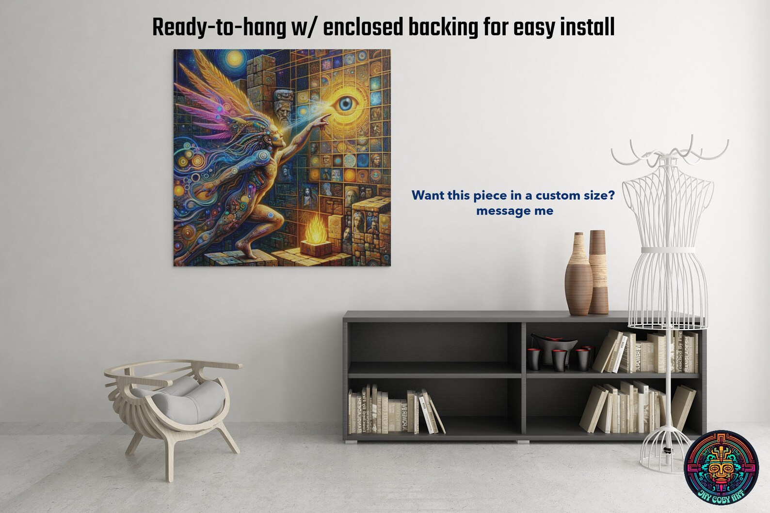 Mystic Vision Canvas Print, Visionary Art, Shamanic Wallart, Sacred ...