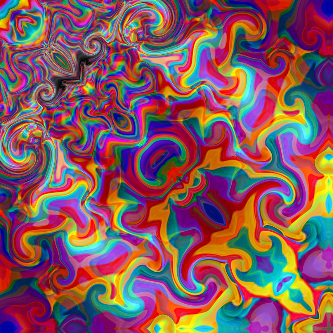 The Break-through Psychedelic Art Print Visionary Art Mandala Abstract ...