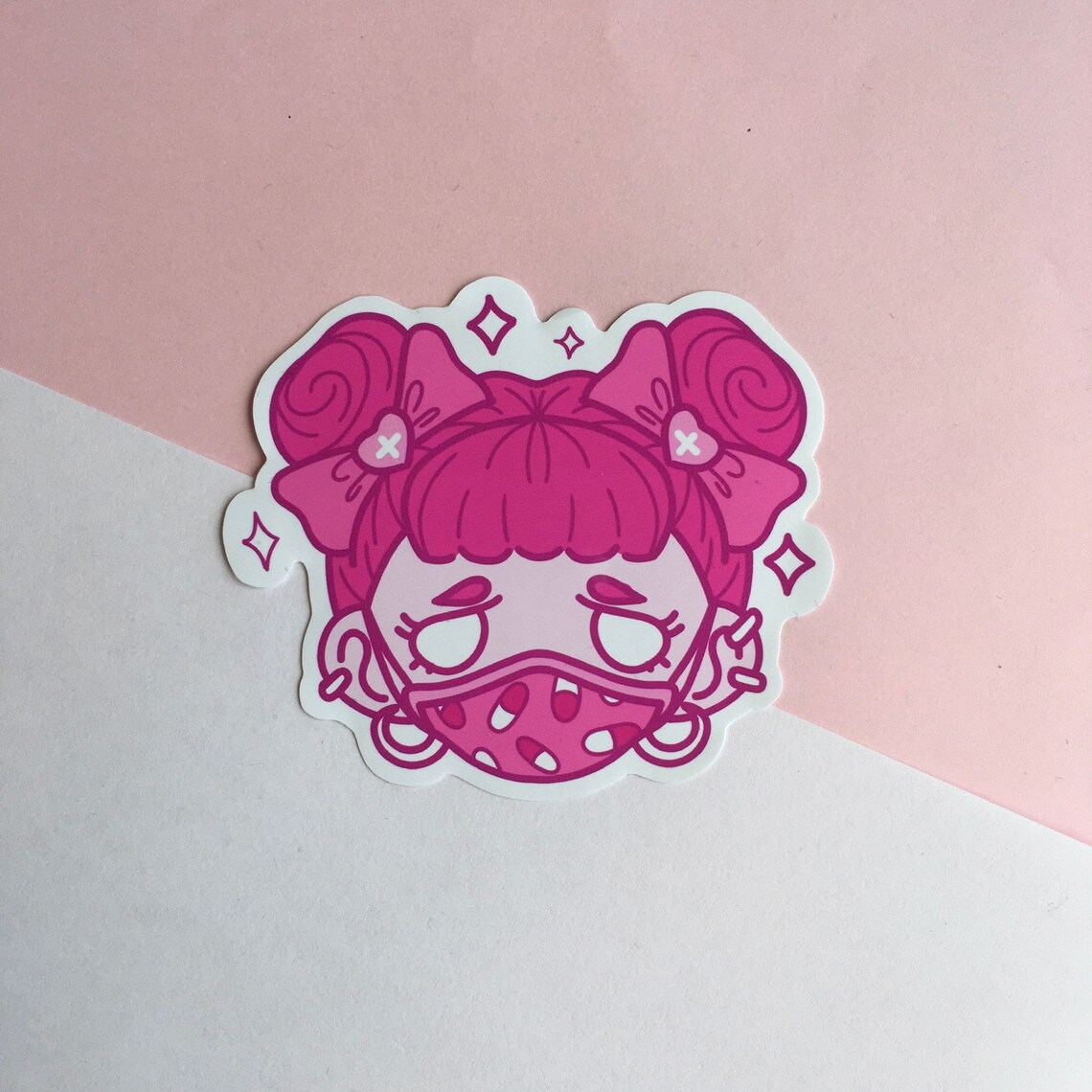 Menhera Girl Vinyl Sticker - Etsy