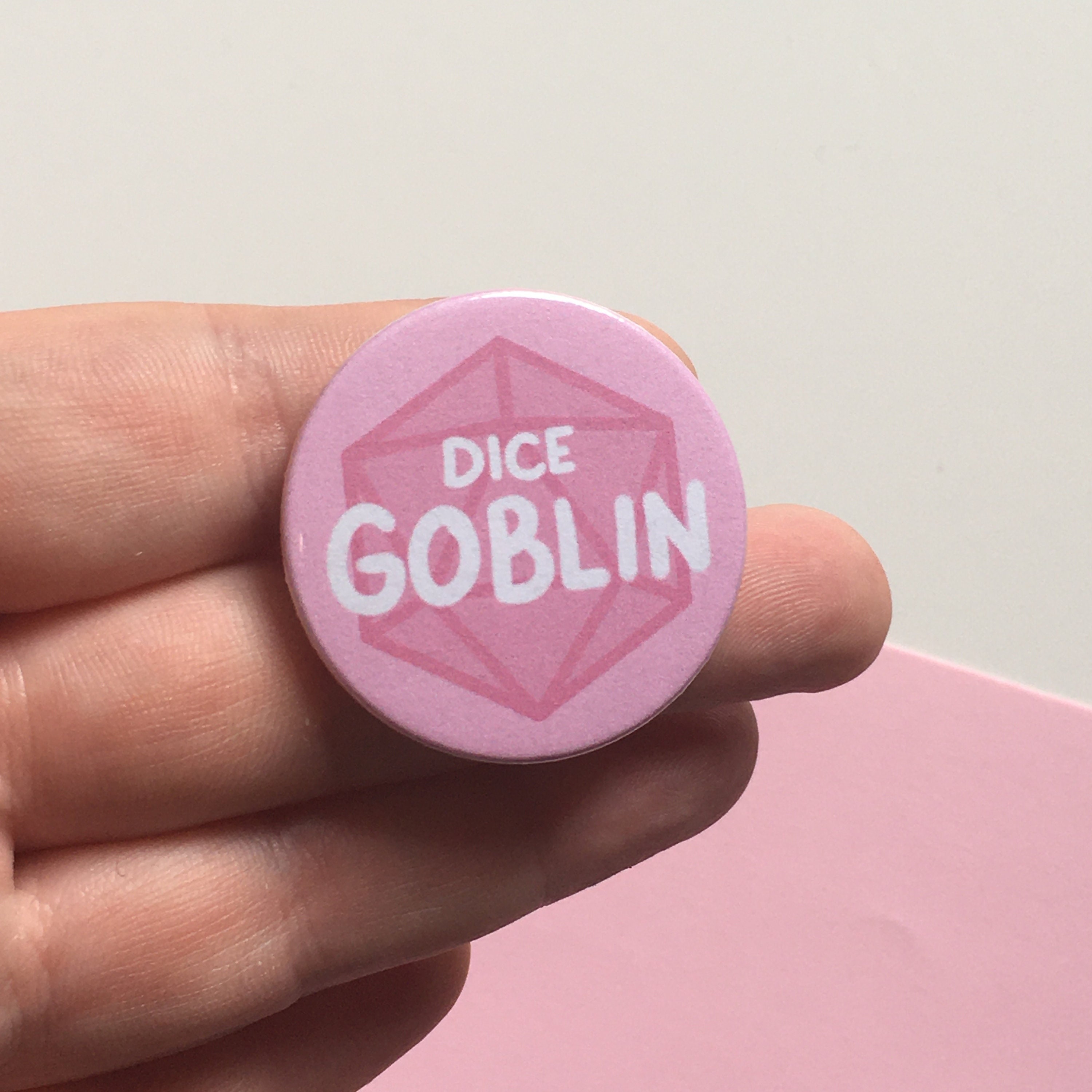 Dice Goblin Badge - Etsy
