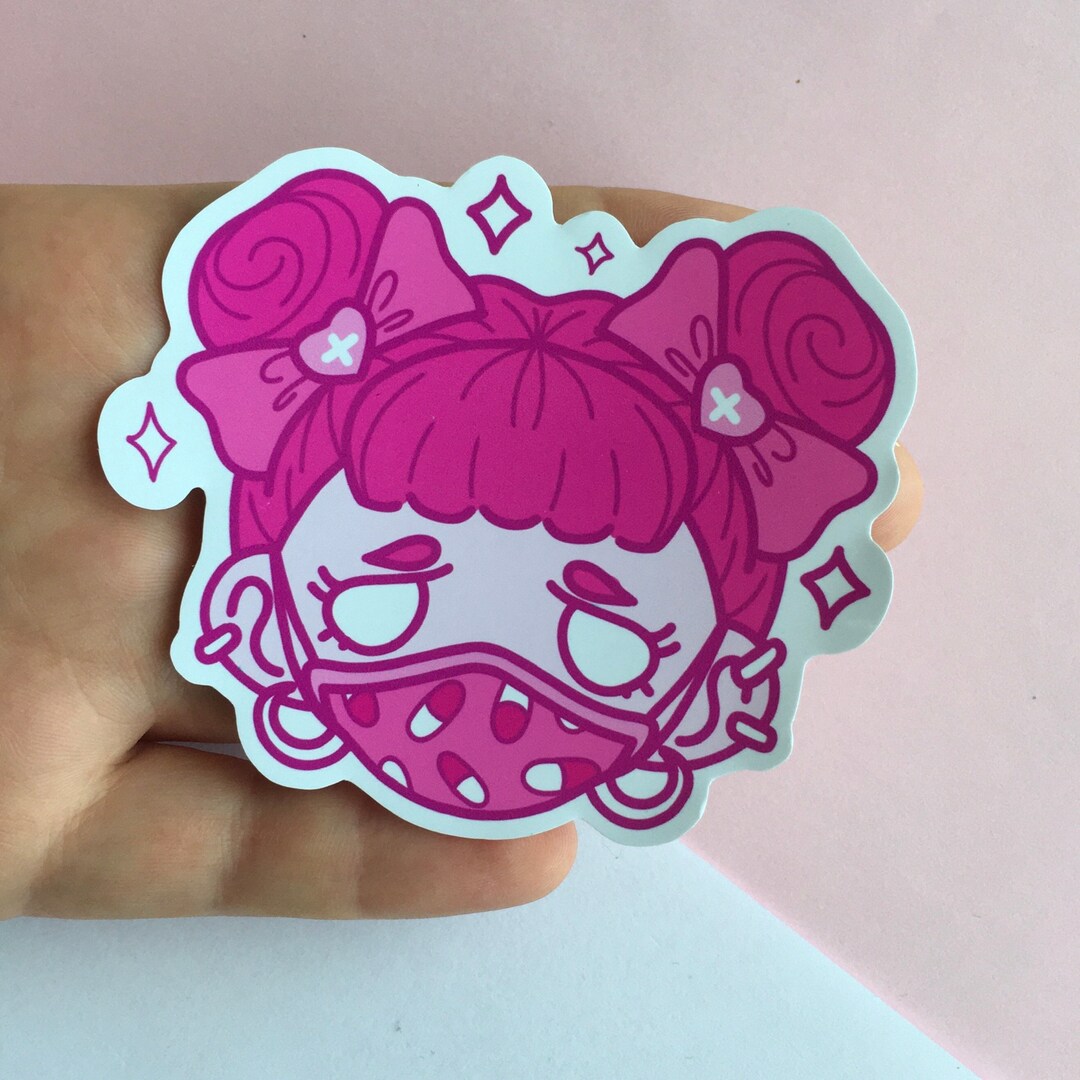 Menhera Girl Vinyl Sticker - Etsy