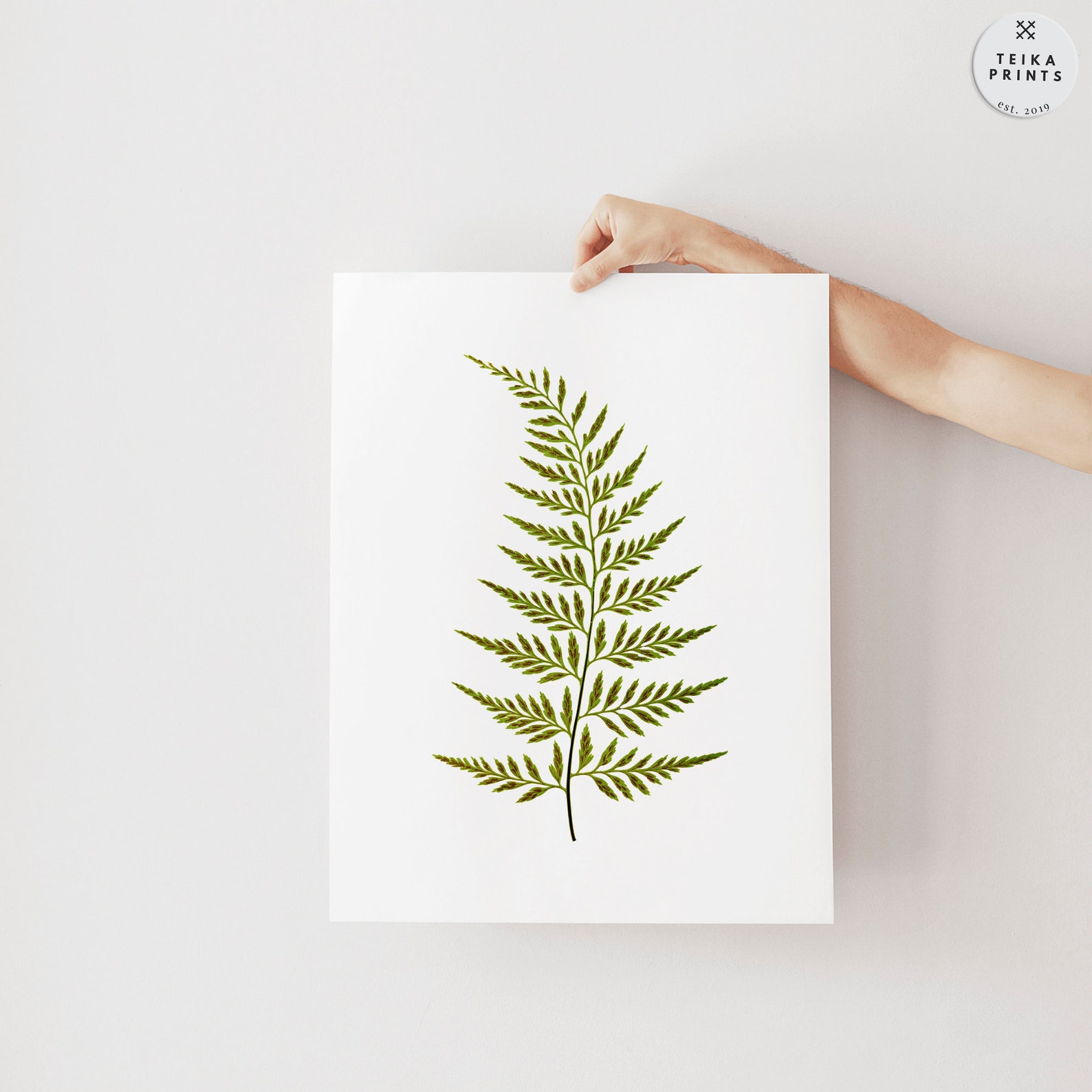 Vintage Fern Leaf Wall Art Prints Set of 6 / Botanical Floral Wall Art ...