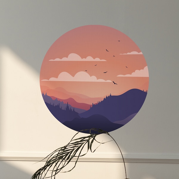 Sunset Wall Decal - Etsy