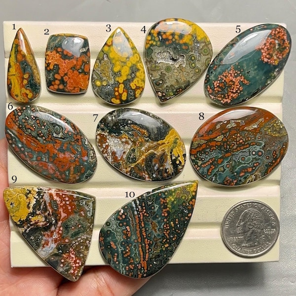 Aaa Ocean Jasper Rings - Etsy UK