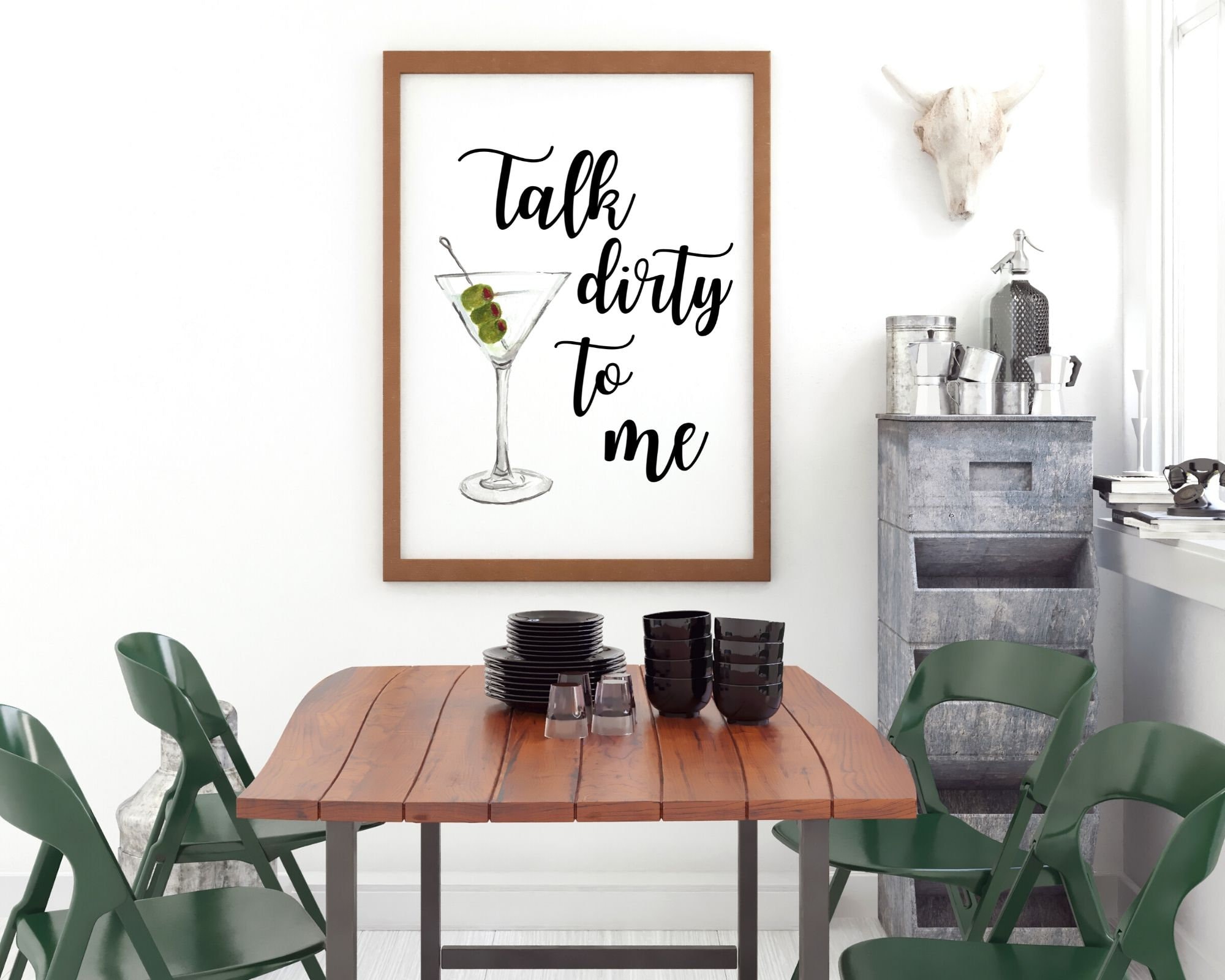 Set of 4 Cocktails Wall Art, Printable Bar Wall Art, Digital Download ...
