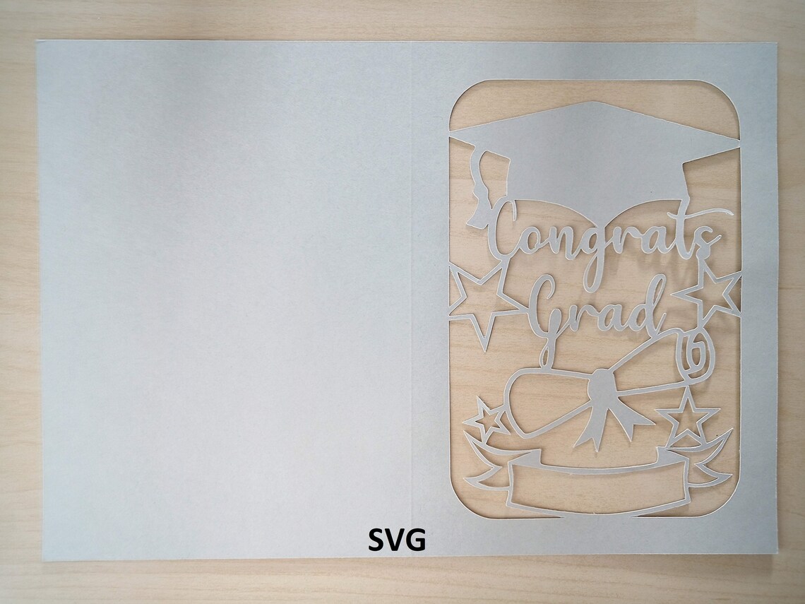 Personalized Graduation Card SVG Cut File - Etsy