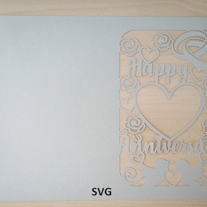 Customizable Milestone Year Wedding Anniversary Card, SVG Cut File - Etsy