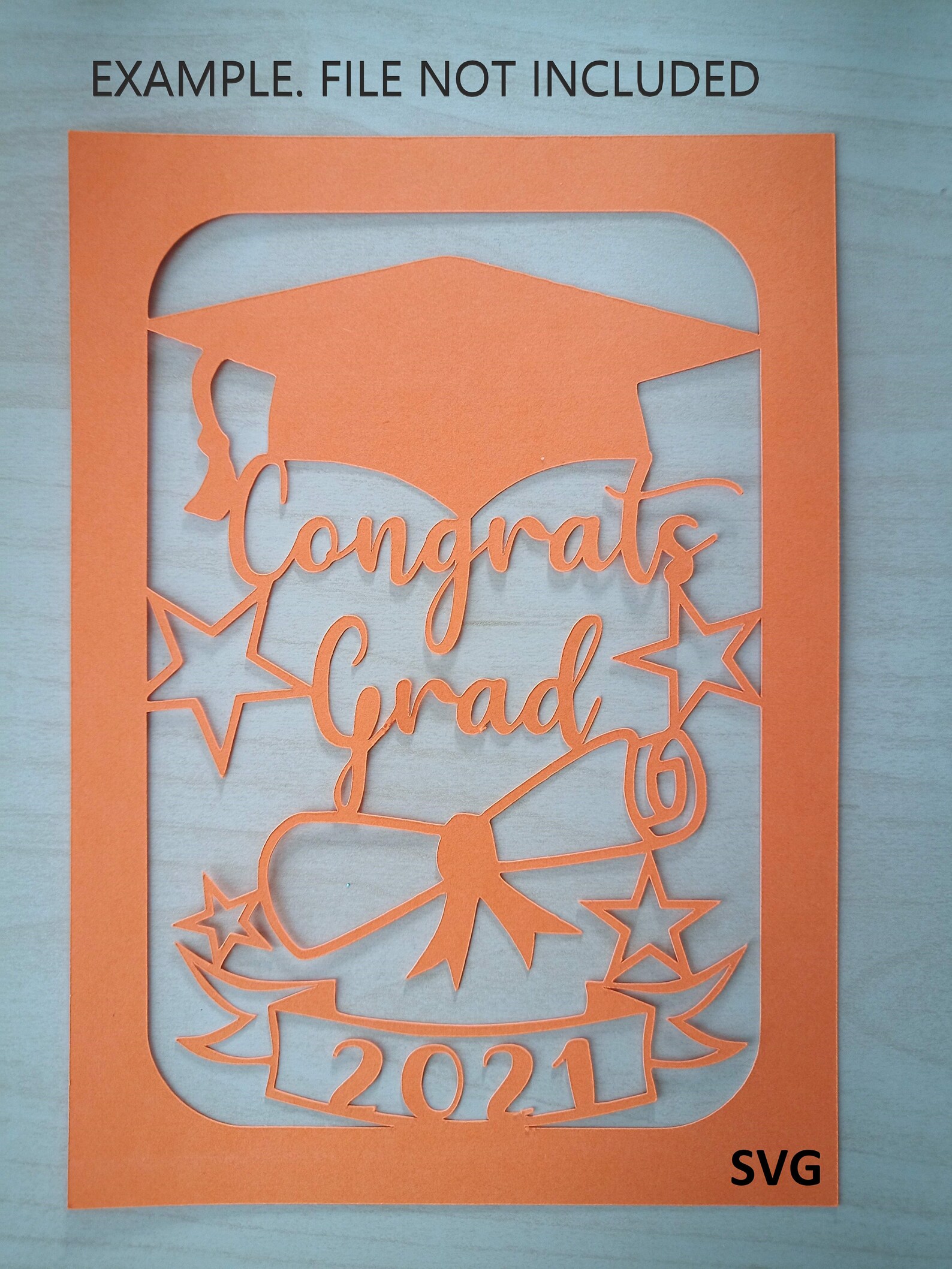 Personalized Graduation Card SVG Cut File - Etsy