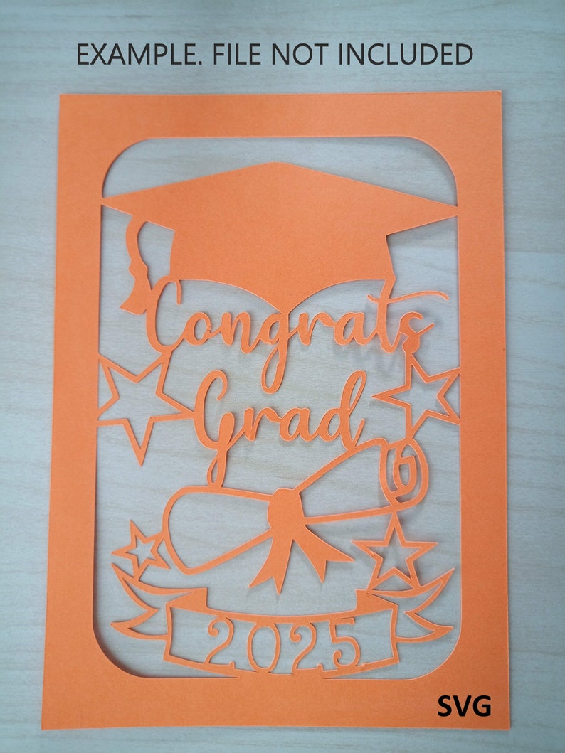 Personalized Graduation Card SVG Cut File - Etsy