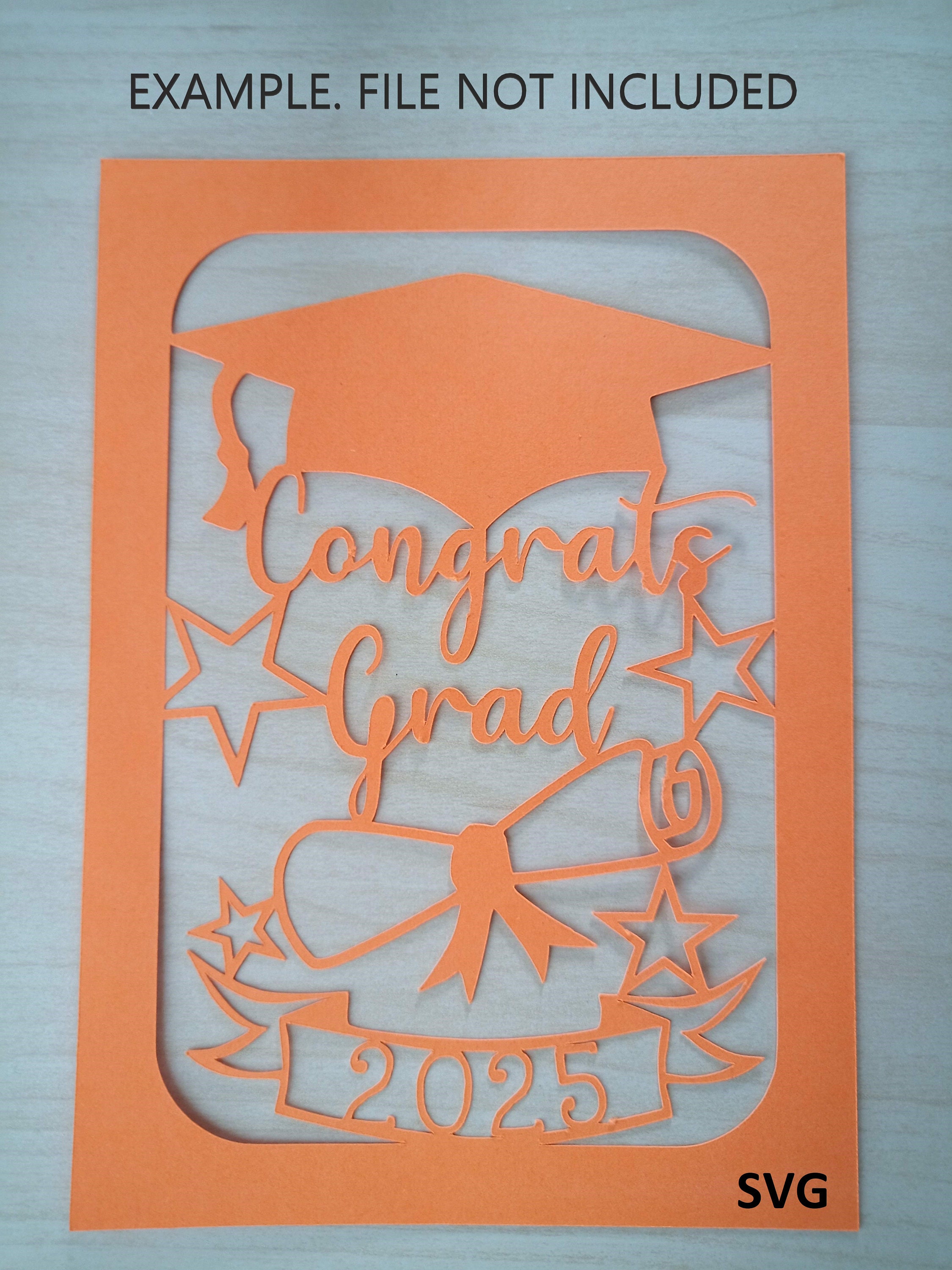 Personalized Graduation Card SVG Cut File - Etsy UK