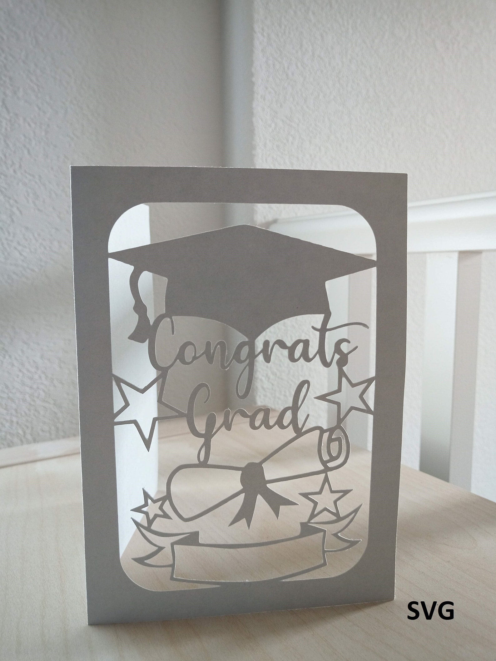 Personalized Graduation Card SVG Cut File - Etsy