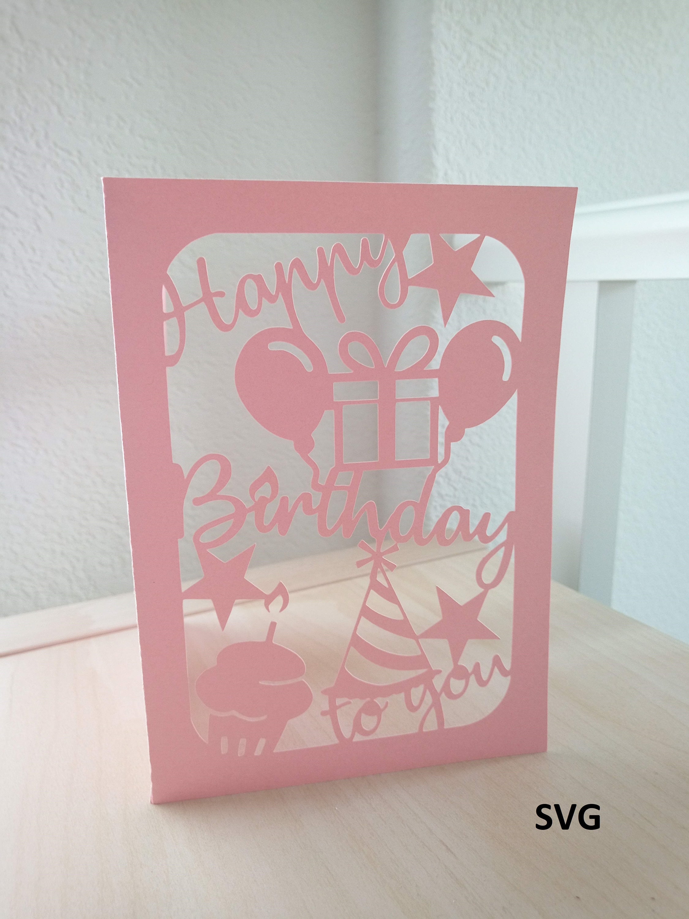 SVG Cut Files the Birthday Card Pack - Etsy