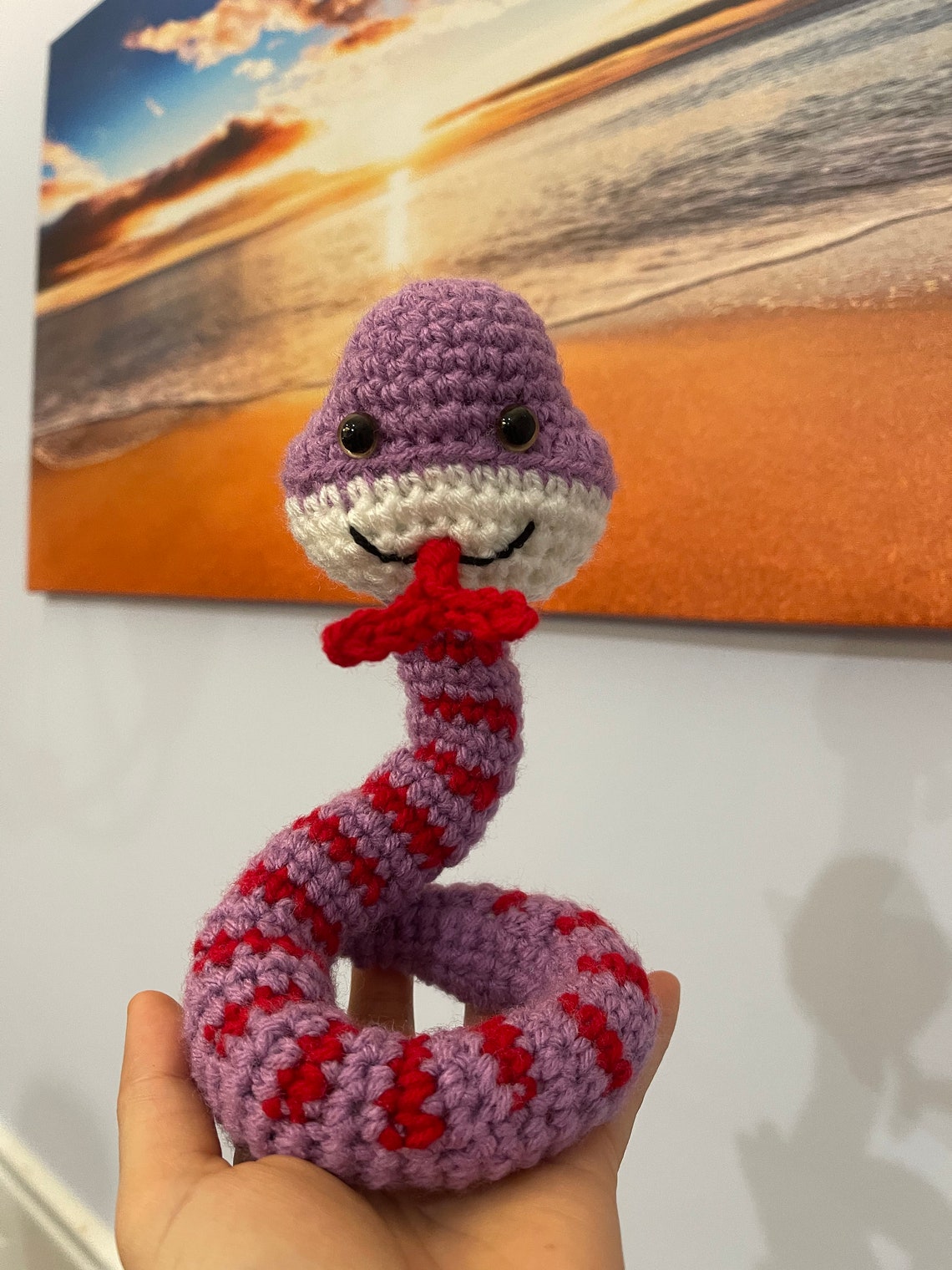 Handmade Snake Splushie Decor - Etsy