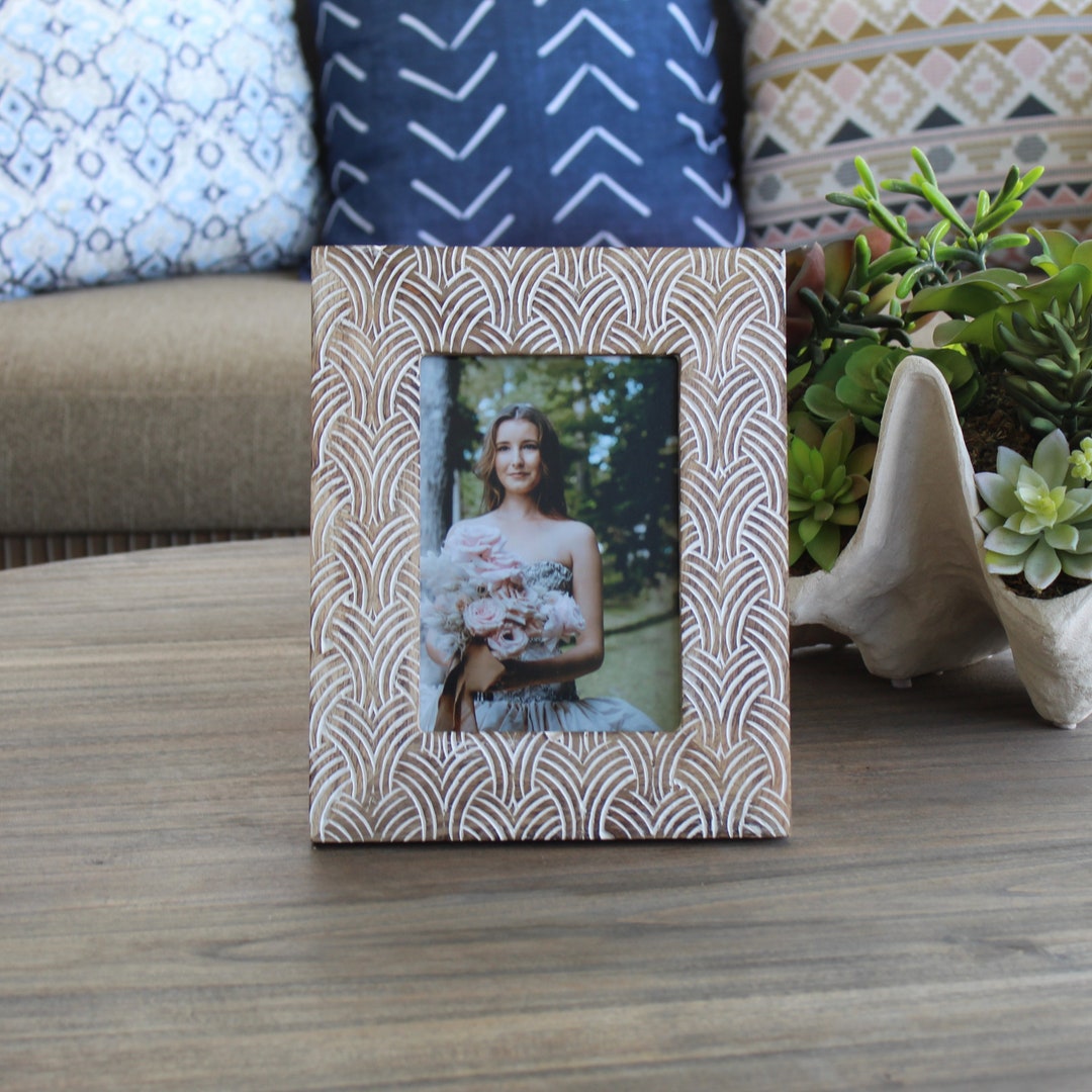 Abstract Wooden 5x7 Picture Frame - Etsy