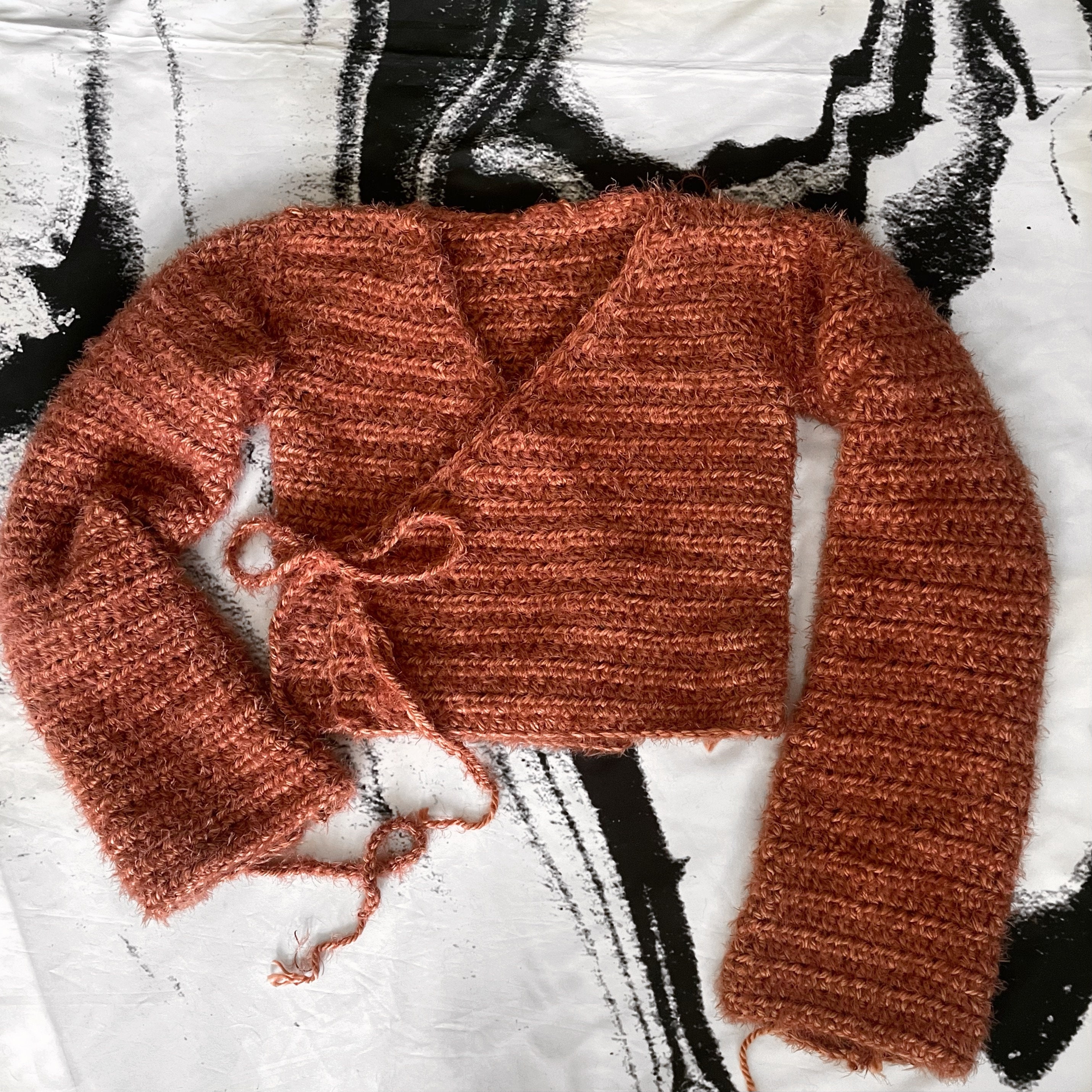 Crochet Wrap Top Pattern for Beginners, Bulky Weight 5 Yarn, Crochet ...
