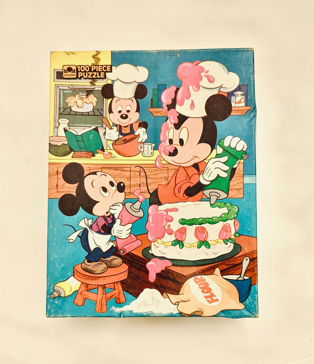 Disney's Mickey Mouse "baking" Vintage 100 Piece Jigsaw Puzzle - Etsy