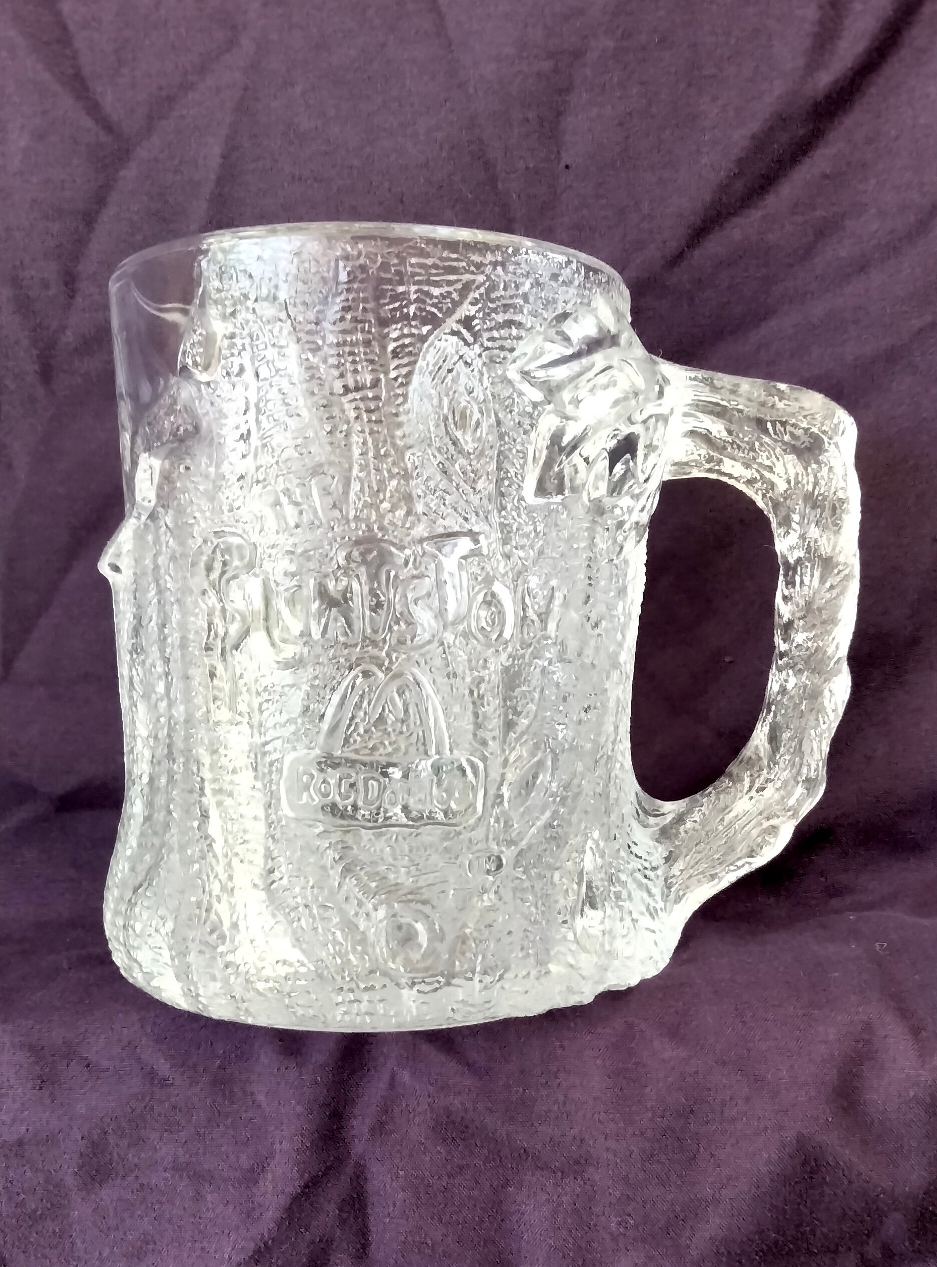 Mcdonald's Vintage Flintstone Collectable Glass Mugs: Treemendous Mug ...