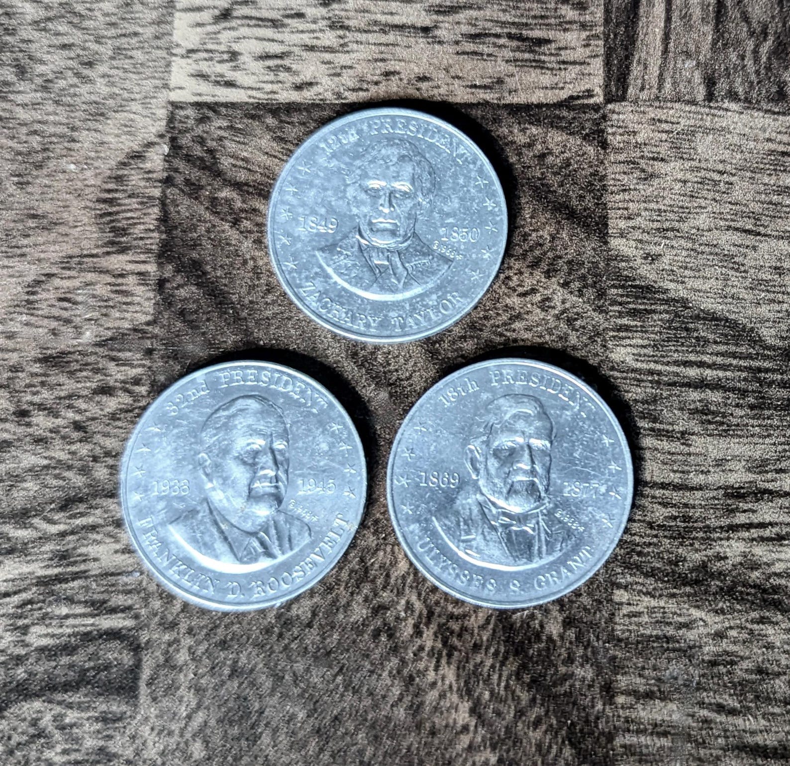 Shells, Mr. President Coin Game Set of Three Vintage Coins - Etsy