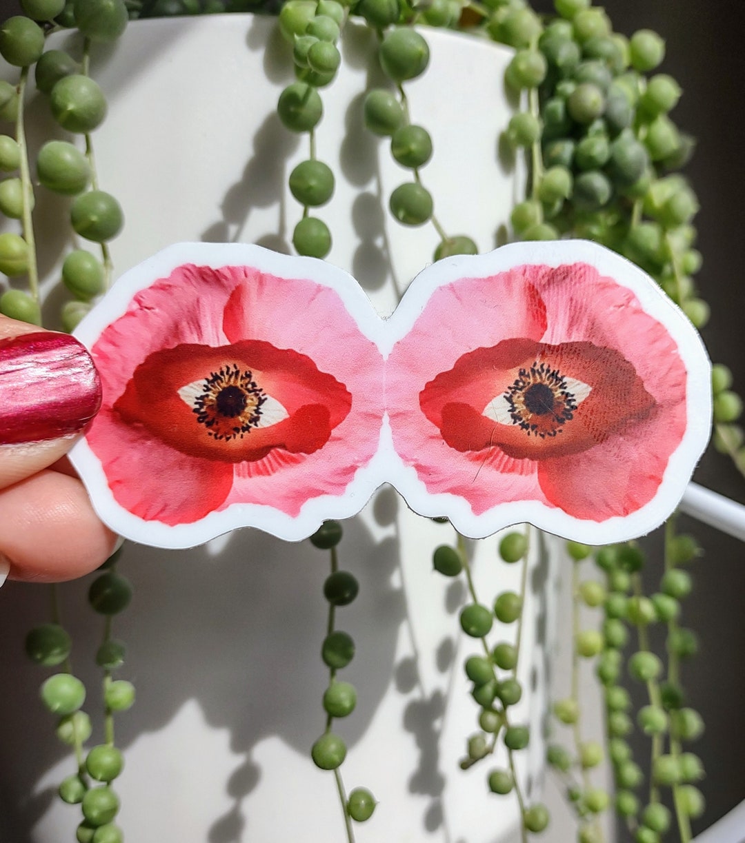 Poppy Eyes Vinyl Sticker. Unique Vinyl Sticker of Poppy. Cute Original ...
