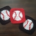 Crochet Baseball Granny Square Pattern - Etsy