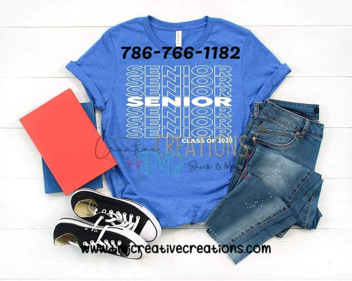 CLASS OF 2020 SENIOR Shirt Seniors Shirt 2020 Seniors T-Shirt | Etsy