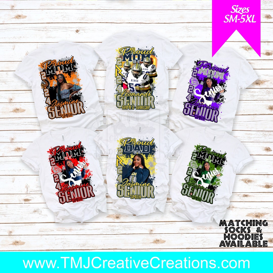 CUSTOM SENIOR NIGHT Custom Sports Shirt Graduation Shirt Custom ...