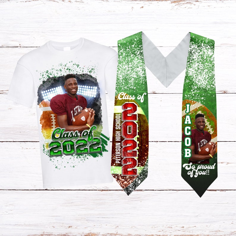 Custom Sports Graduation Stole: Personalized Sublimation Graduate Gift ...
