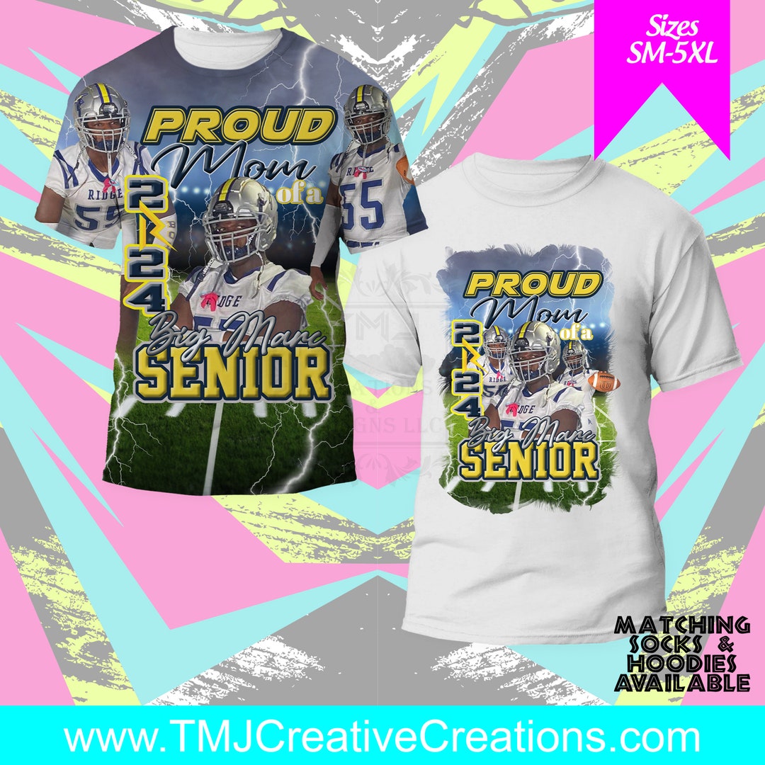 Custom Senior Night Football Shirt: Personalized Sports Team Tee - Etsy