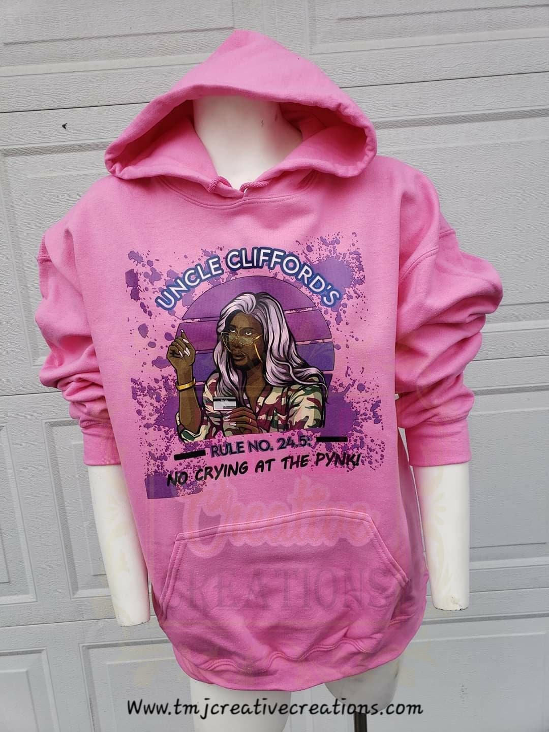 Uncle Clifford Hoodie: No Crying at the Pynk, P-vally Sweatshirt - Etsy ...
