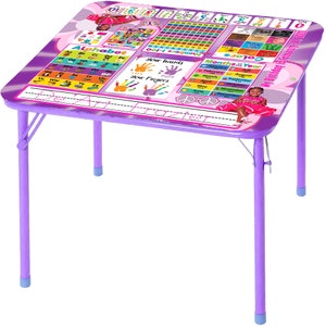 Custom Learning Table and Chair Set: Personalized Kids Activity Table ...