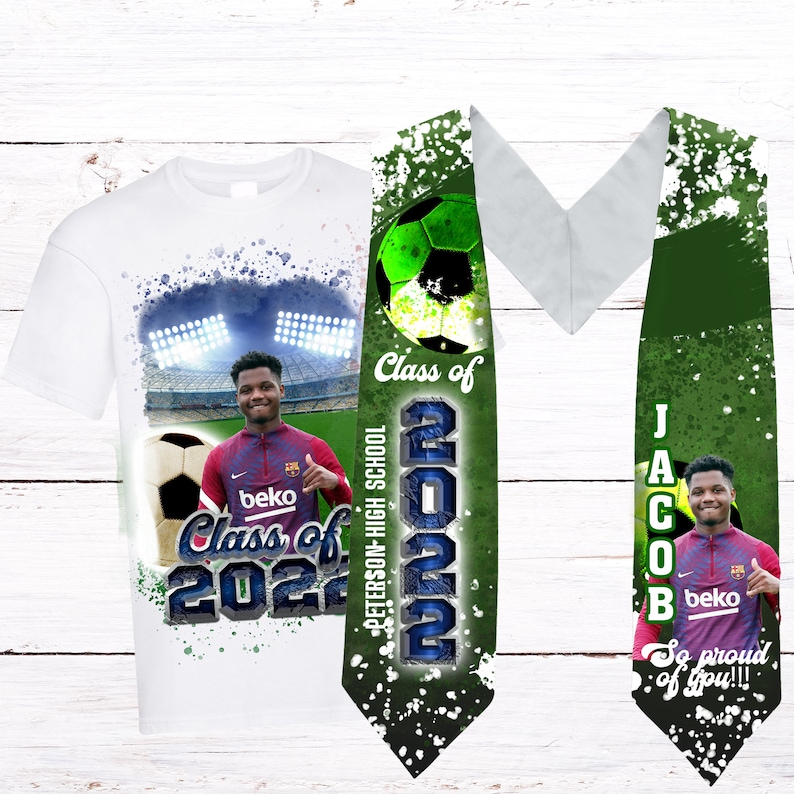 Custom Sports Graduation Stole: Personalized Sublimation Graduate Gift ...