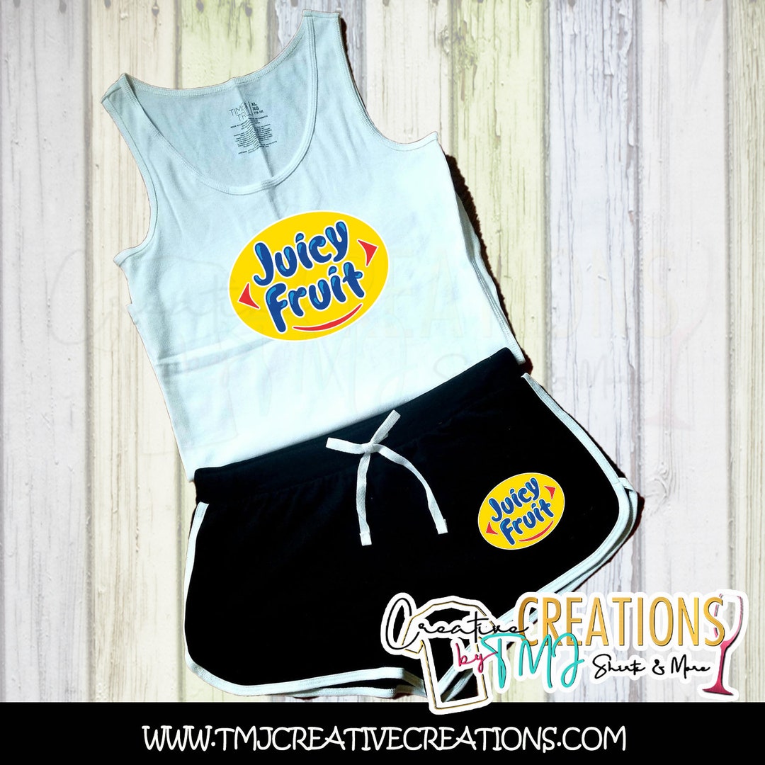 JUICY FRUIT Short Set Woman Shortset Teenager Short Set Young Woman ...