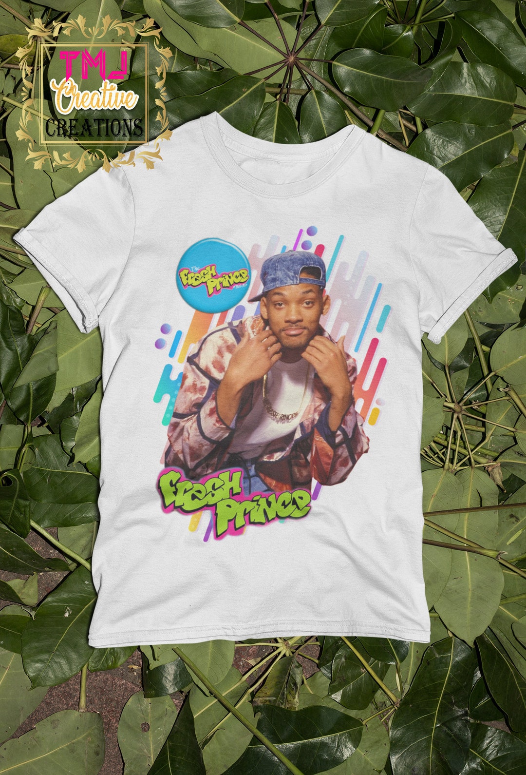 Fresh Prince T-shirt Colorful T-shirt Black Mens T-shirt Fresh T-shirt ...