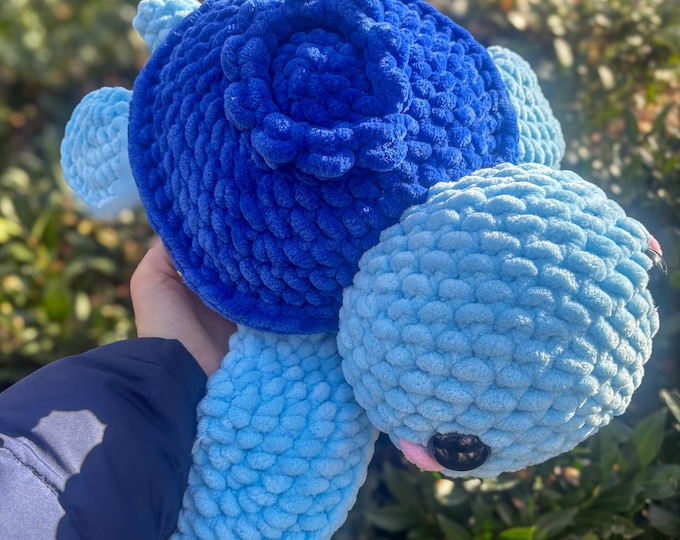 Jumbo Blueberry Turtle Crochet Plush - Etsy