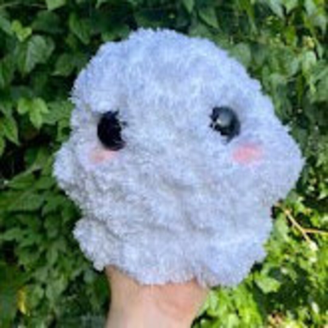 Fuzzy Ghost Crochet Plush - Etsy