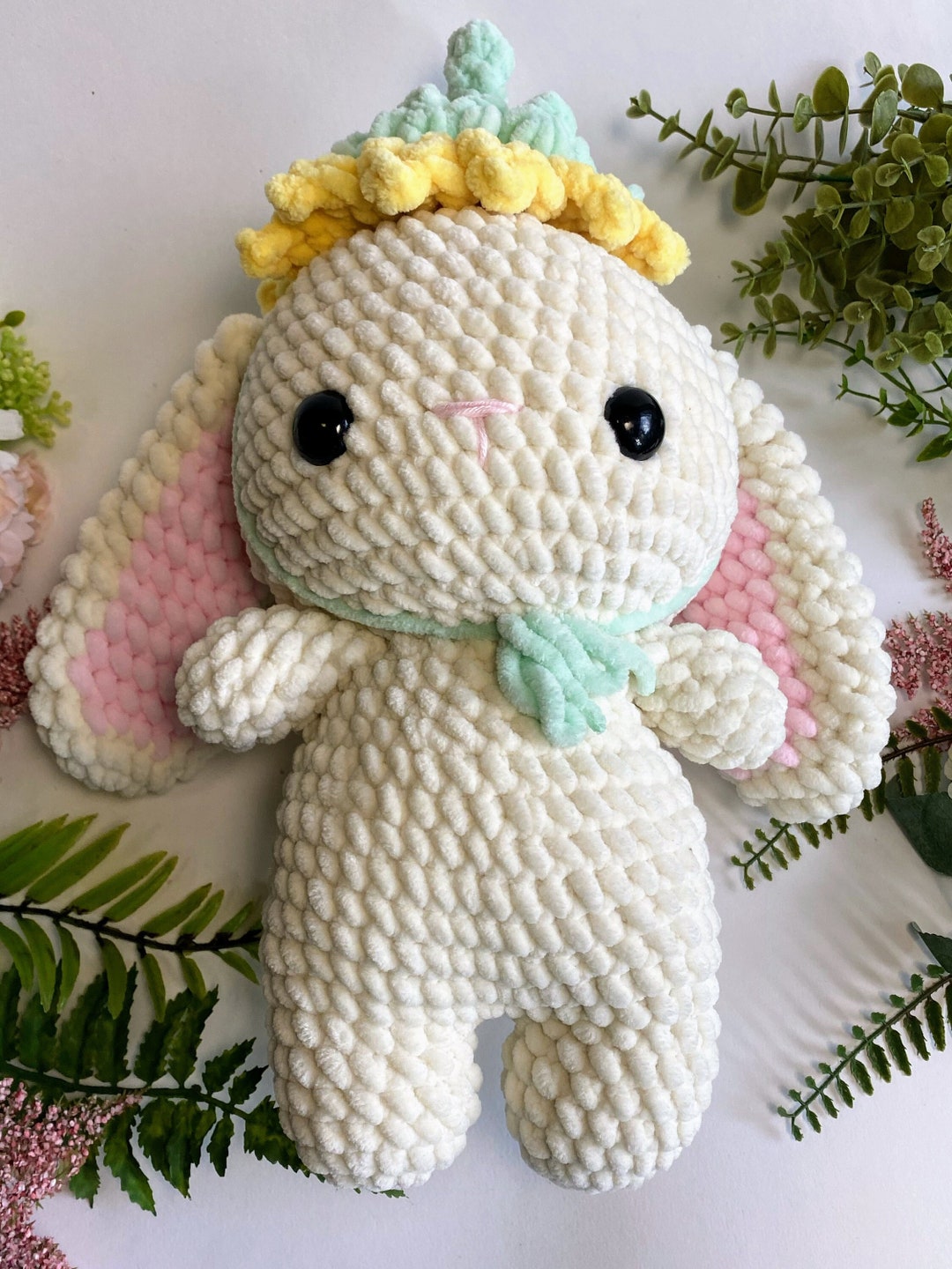 Spring Bunny Crochet Plush - Etsy