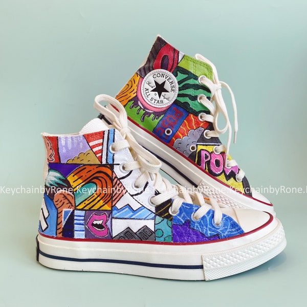 Painted Converse - Etsy