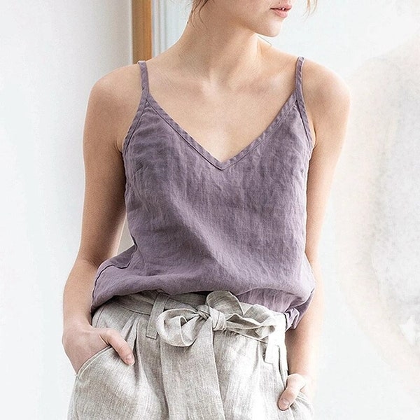 Linen Tops - Etsy