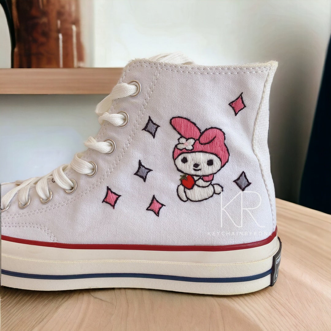 Embroidery Cartoon Character Shoes Custom Stars Shoes Chuck Taylor ...