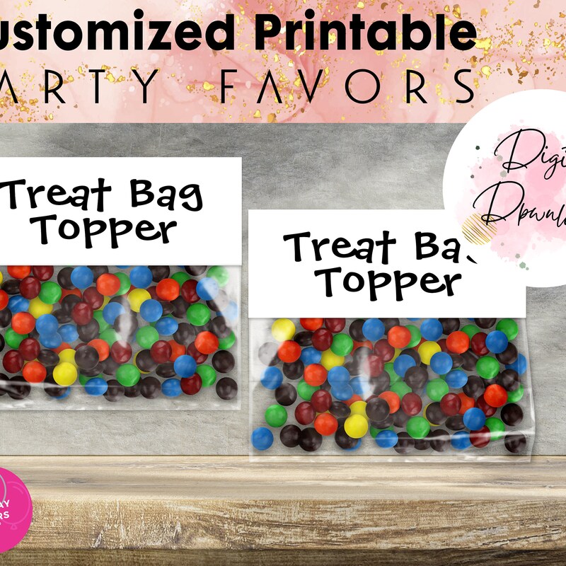Party Bag Toppers - Etsy