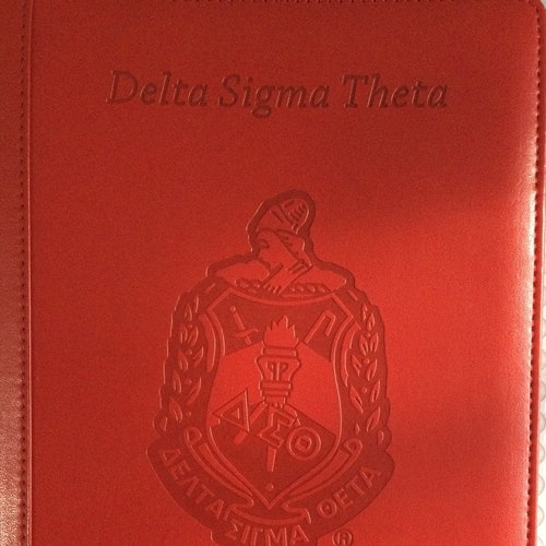 Genuine Leather Delta Sigma Theta Sorority Ritual Cover - Etsy