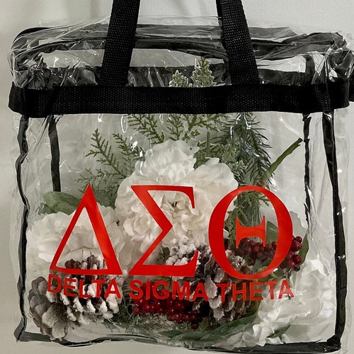 Delta Sigma Theta Clear Tote Stadium Approved Bag. - Etsy